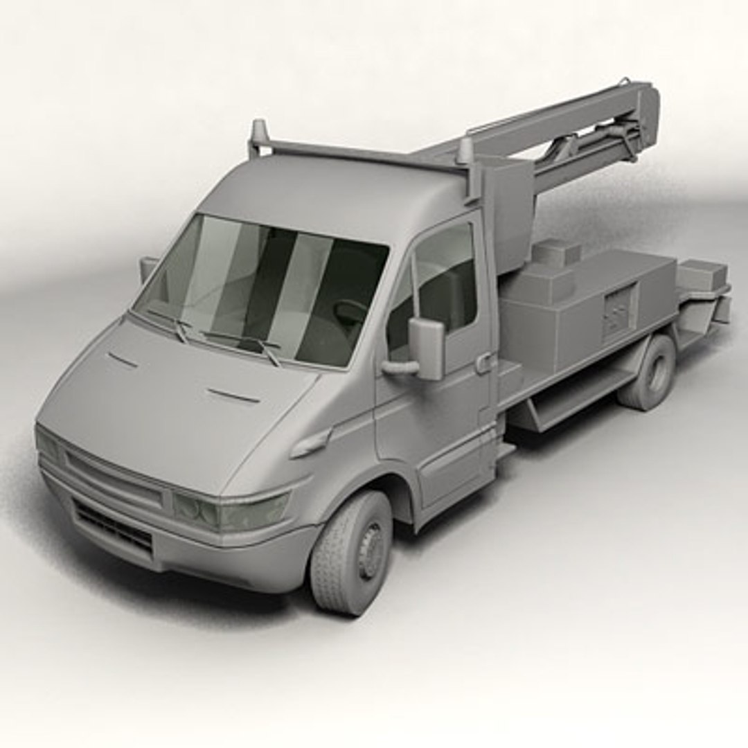 bucket truck 3d max