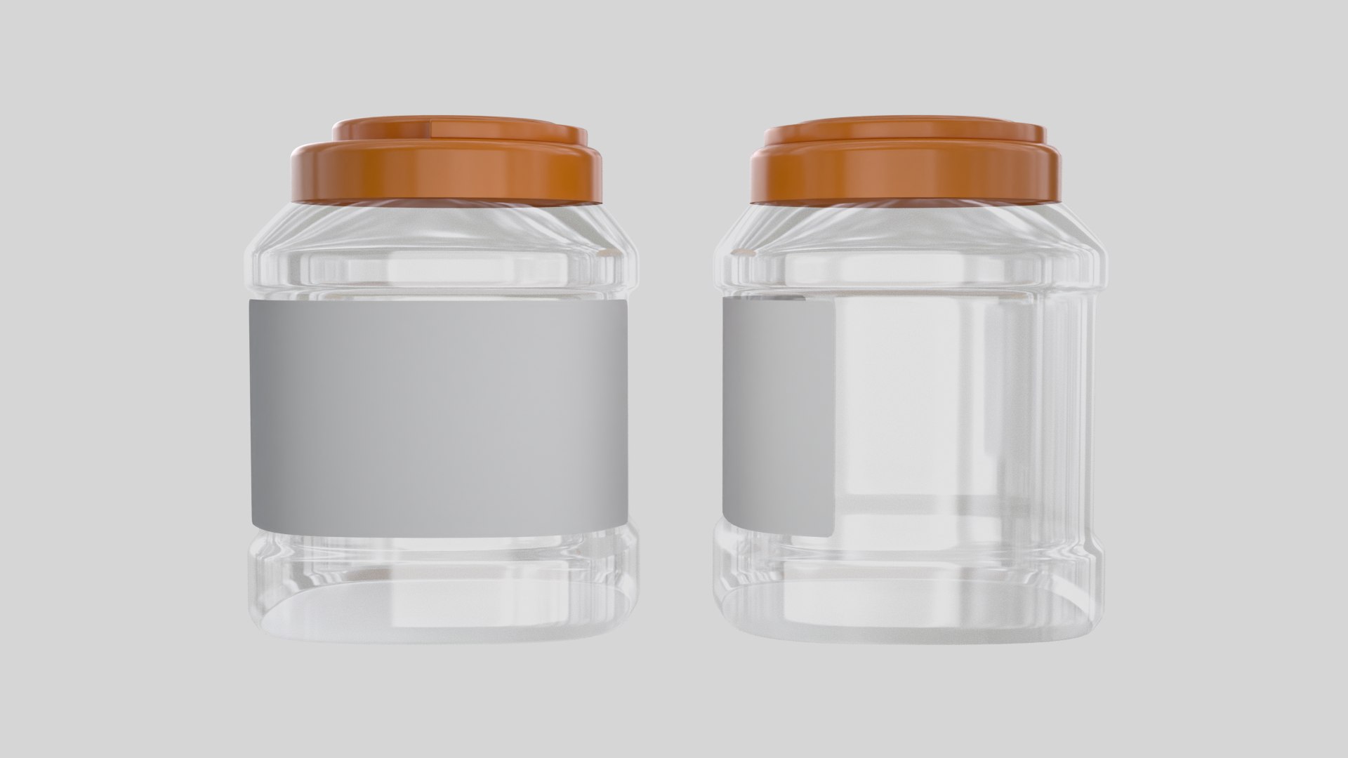 Plastic Jar Transparent 1 3D Model - TurboSquid 2269138