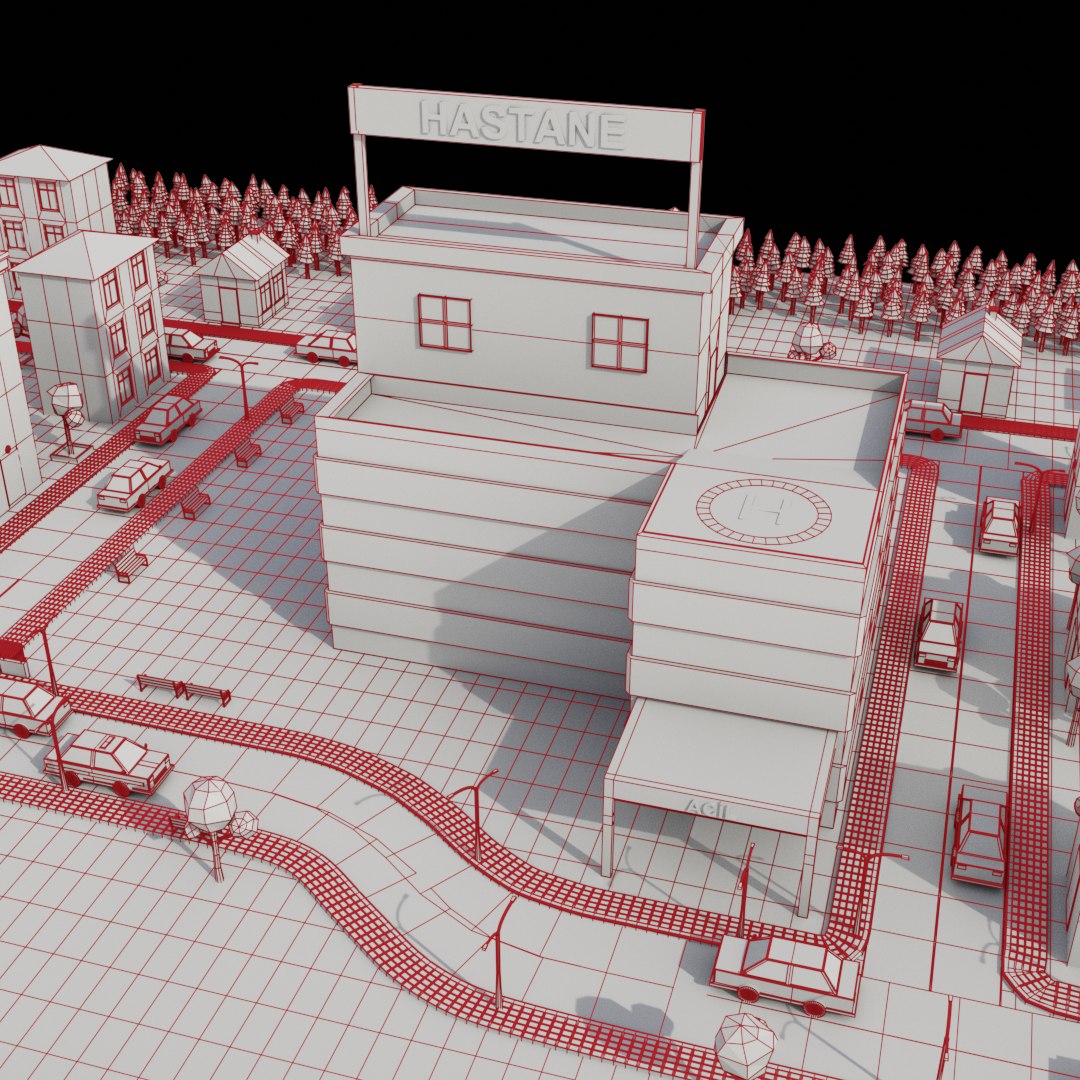 Cartoon Landspace 3D model - TurboSquid 1803422