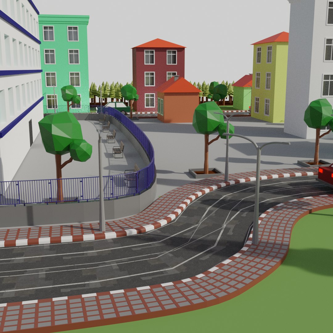 Cartoon Landspace 3D model - TurboSquid 1803422