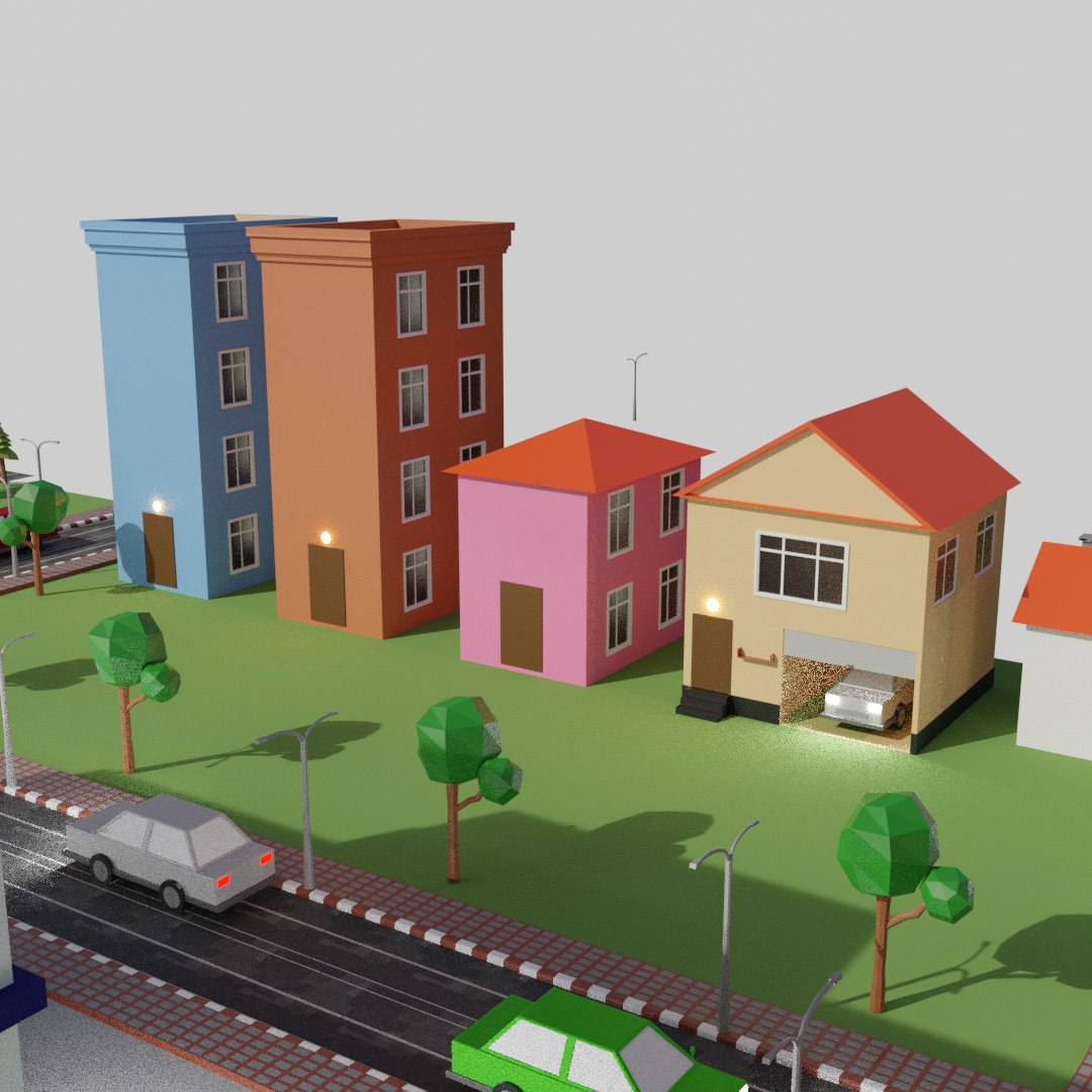 Cartoon Landspace 3D model - TurboSquid 1803422