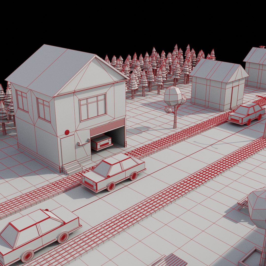 Cartoon Landspace 3D model - TurboSquid 1803422