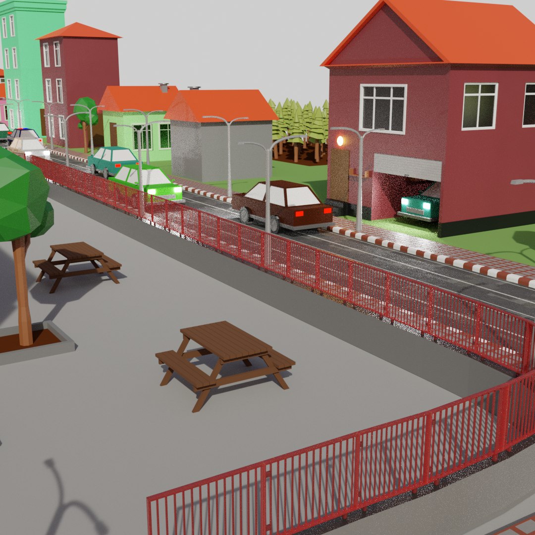 Cartoon Landspace 3D model - TurboSquid 1803422