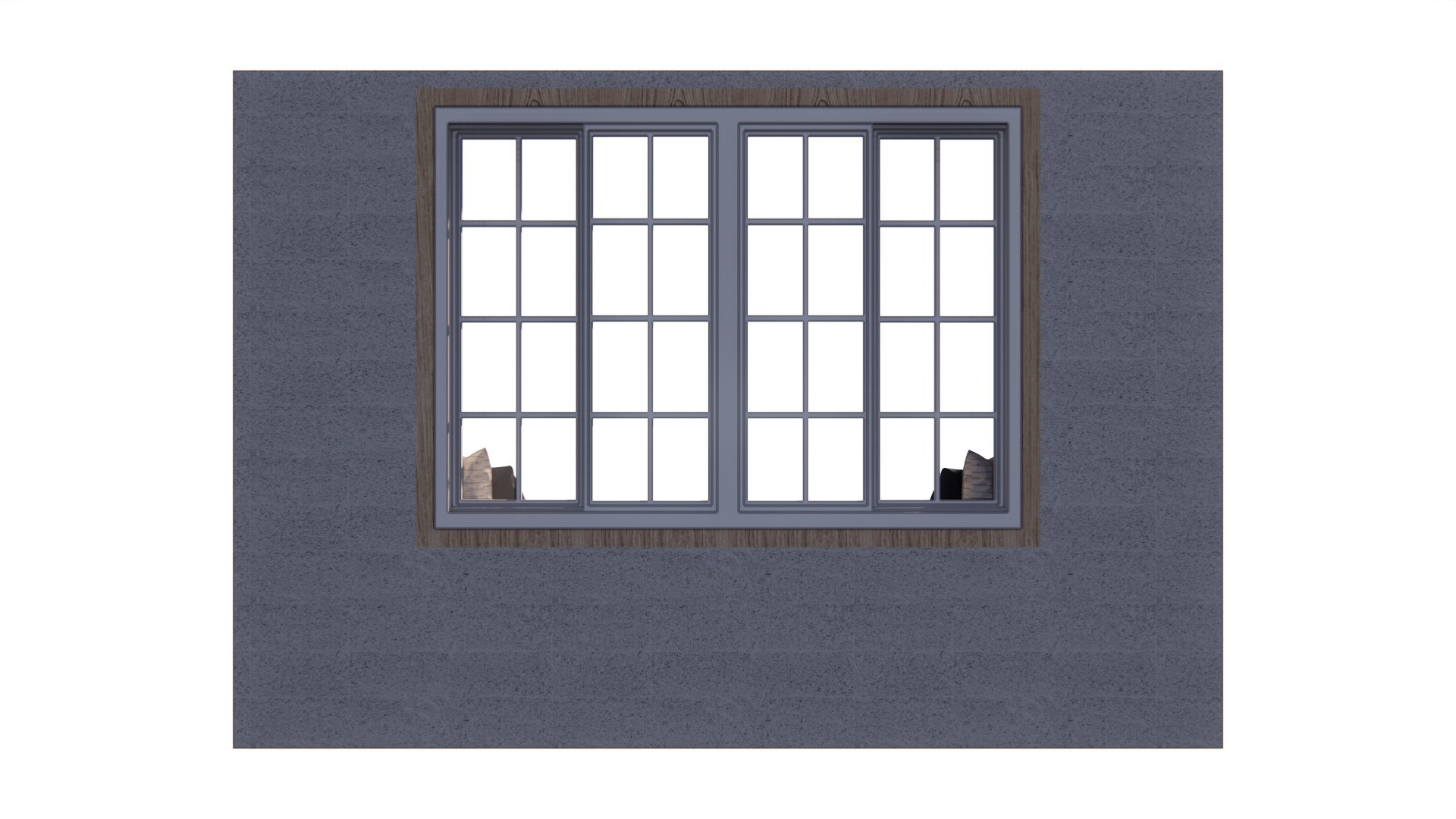 3D Model Window Seat And Bookshelves - TurboSquid 2049718