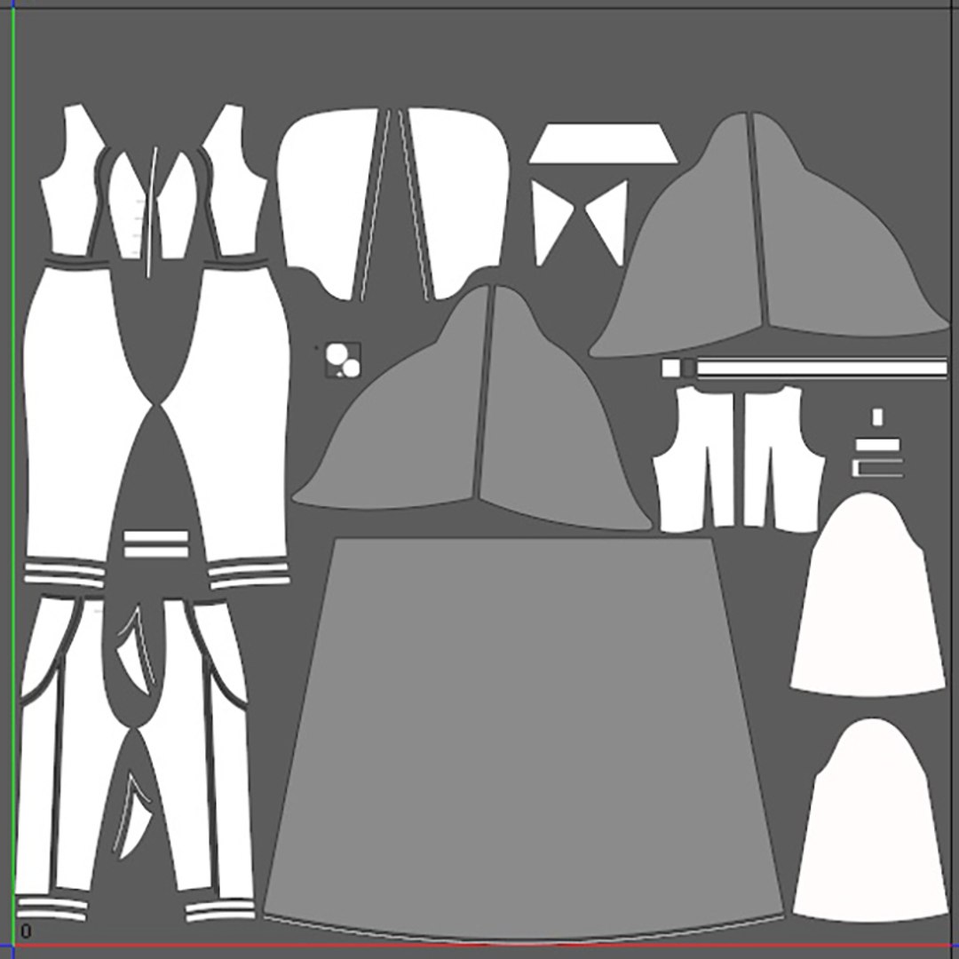 3D Barbie Outfit With Texture 3D Model - TurboSquid 2294308