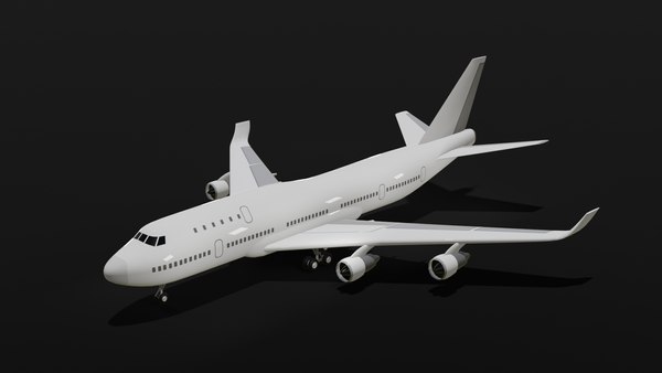 Boeing 747 Miniature Generic White 3D model - TurboSquid 2032158