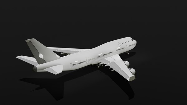 Boeing 747 Miniature Generic White 3D model - TurboSquid 2032158