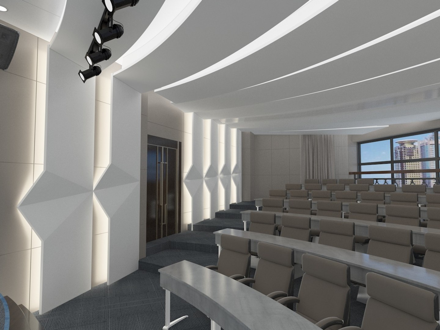 Conference Hall Model - TurboSquid 1948282