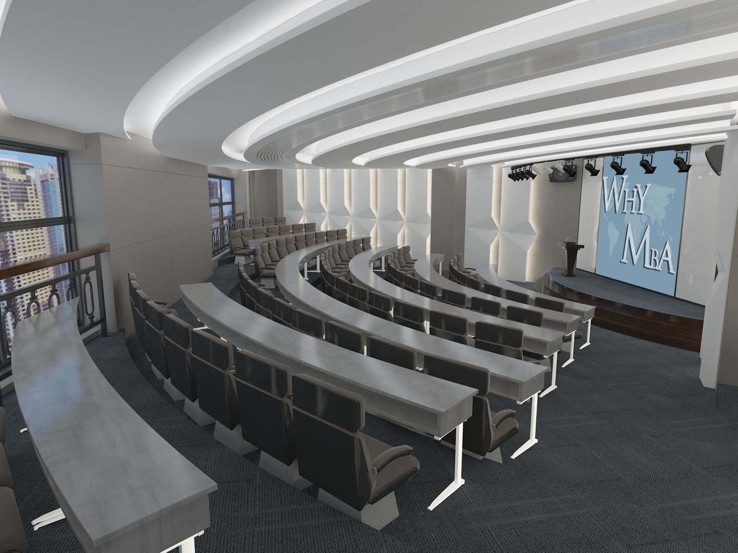 Conference Hall Model - TurboSquid 1948282