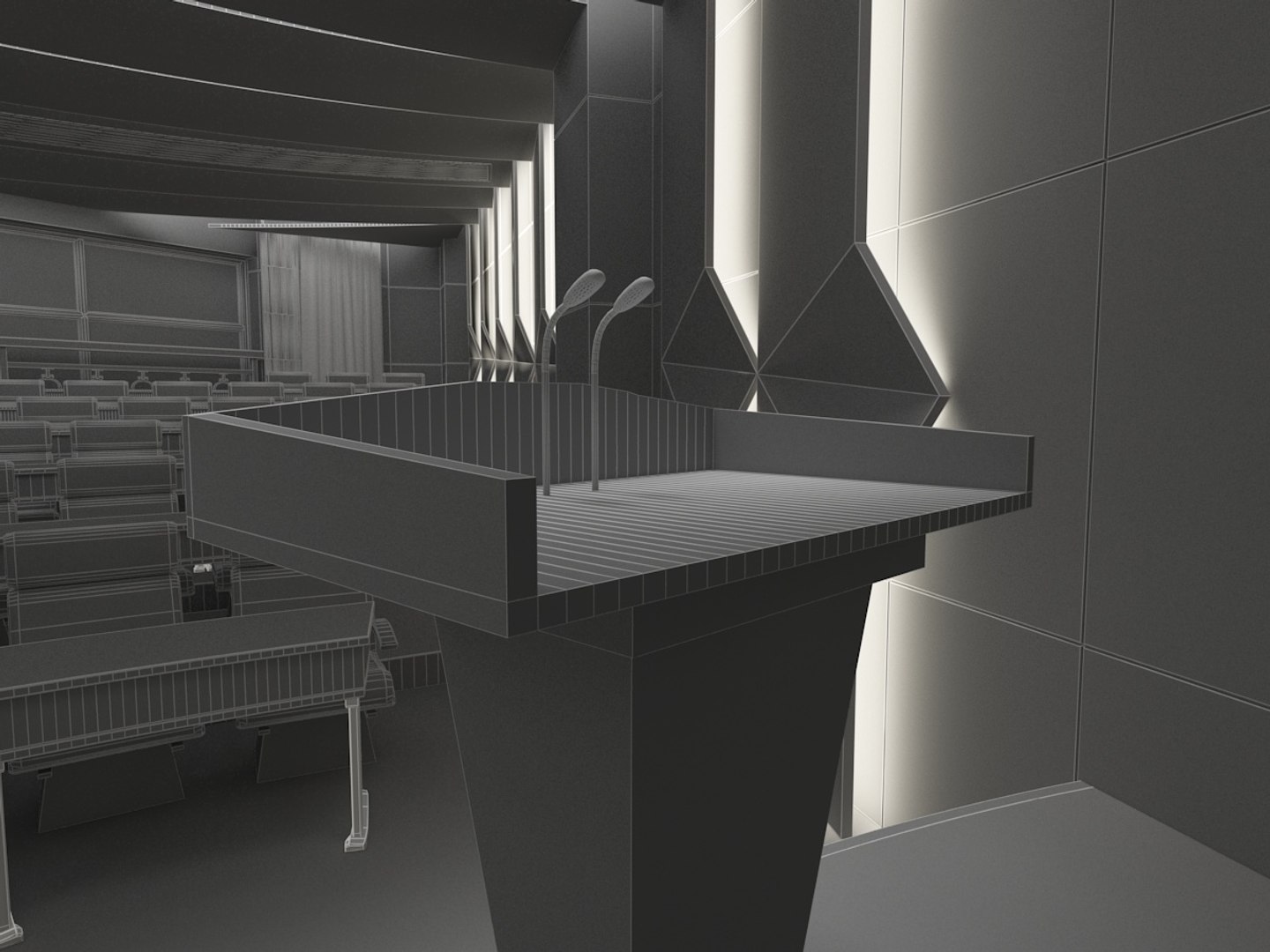 Conference Hall Model - TurboSquid 1948282