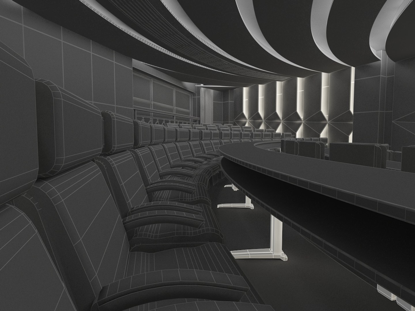 Conference Hall Model - TurboSquid 1948282