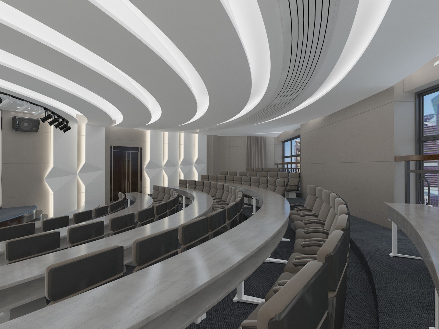 Conference Hall Model - TurboSquid 1948282