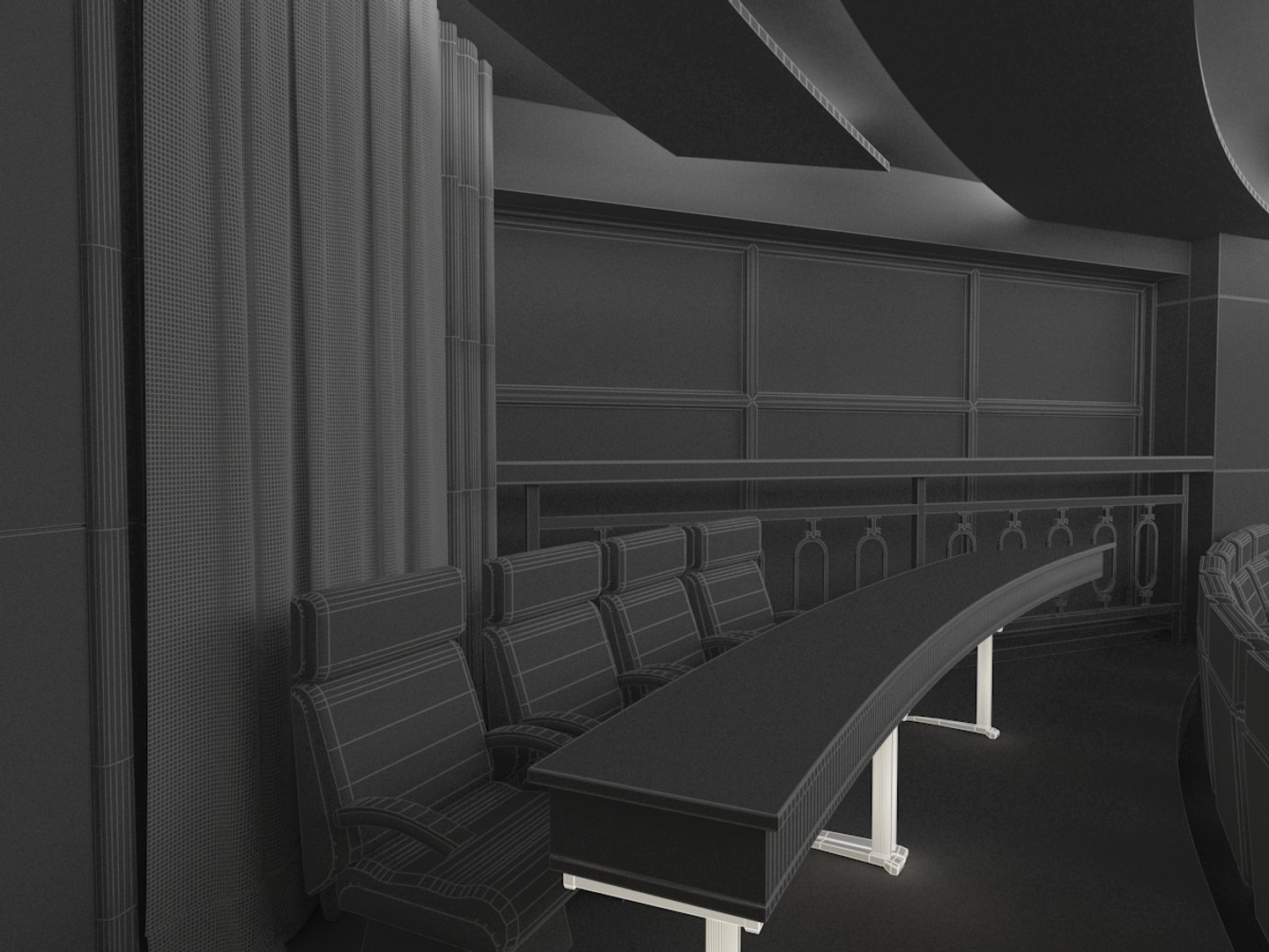 Conference Hall Model - TurboSquid 1948282