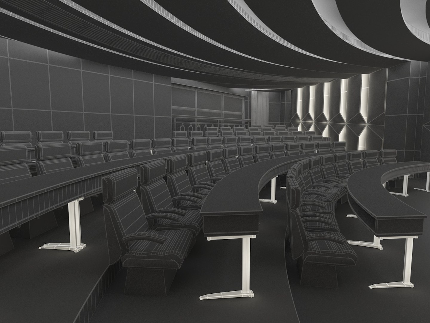 Conference Hall Model - TurboSquid 1948282