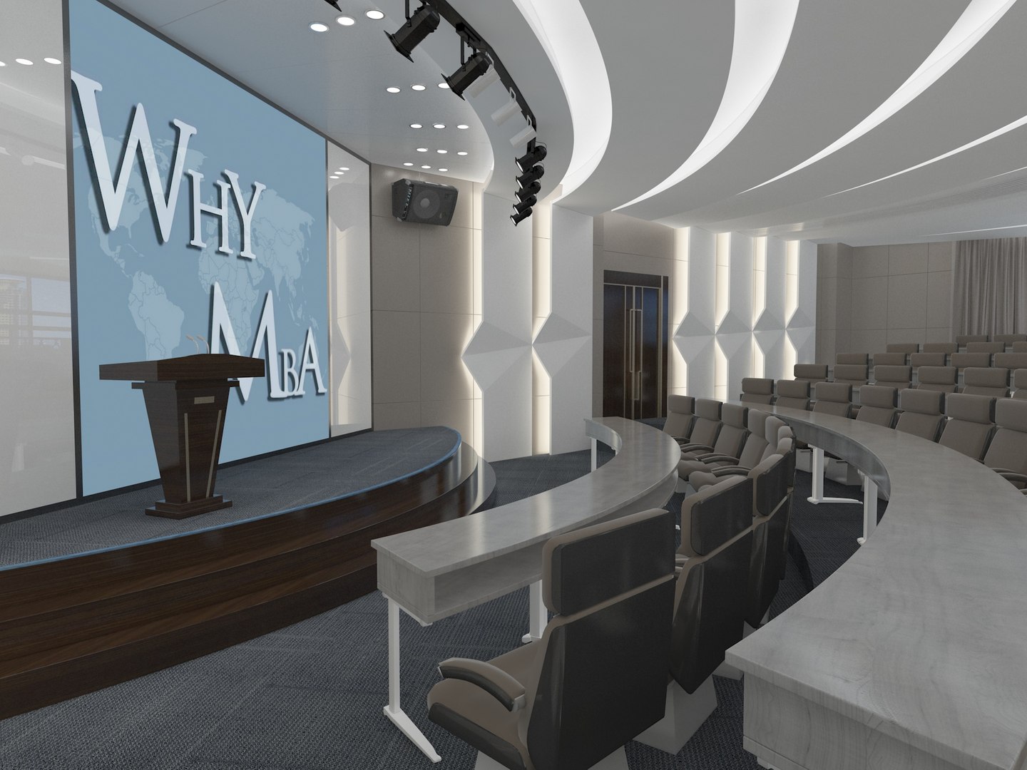 Conference Hall Model - TurboSquid 1948282