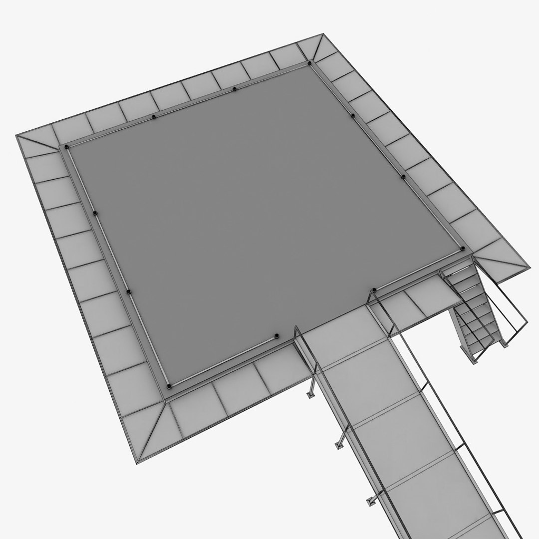 Squared Pad 3d Model