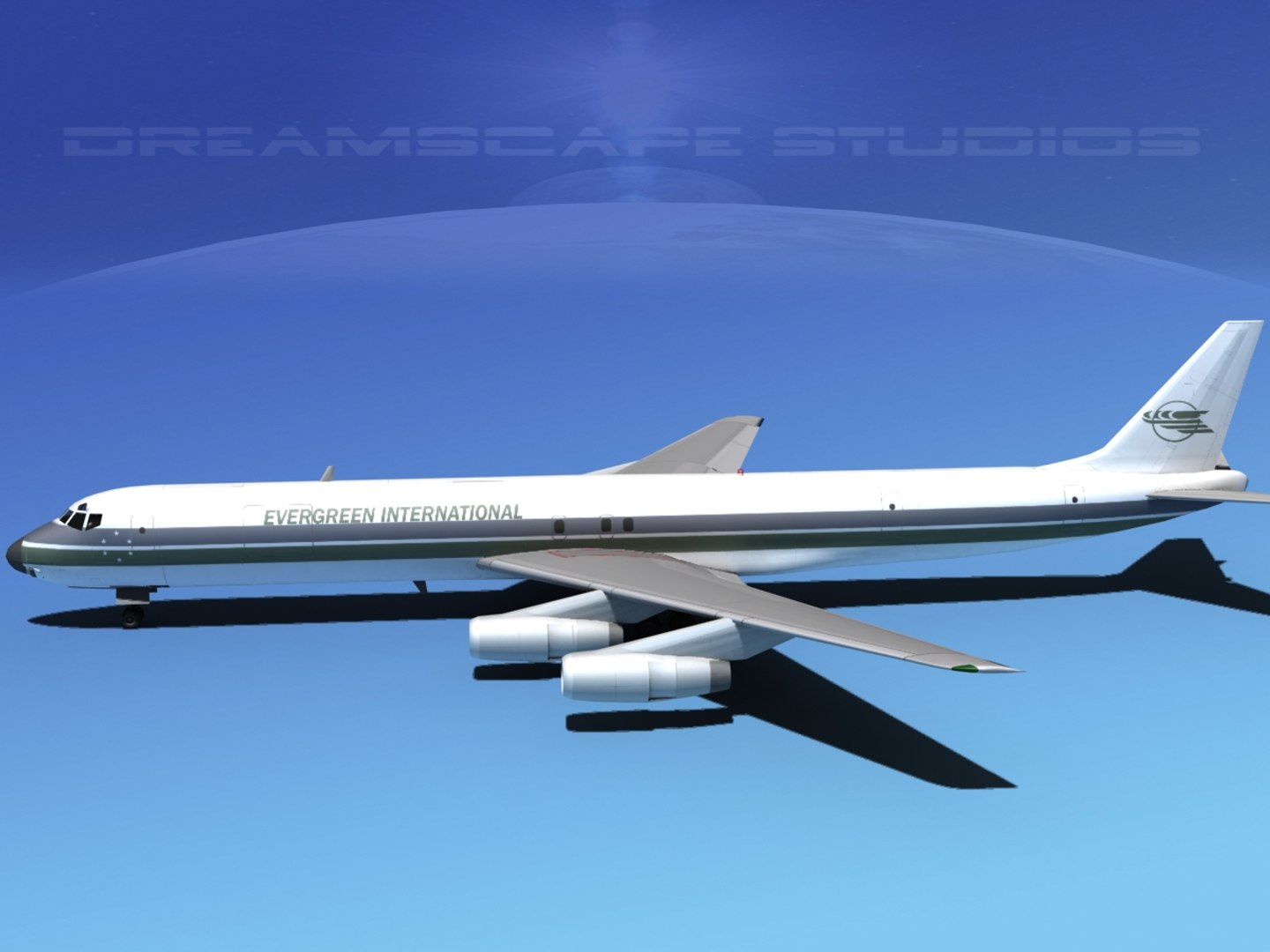 3d Douglas Dc-8