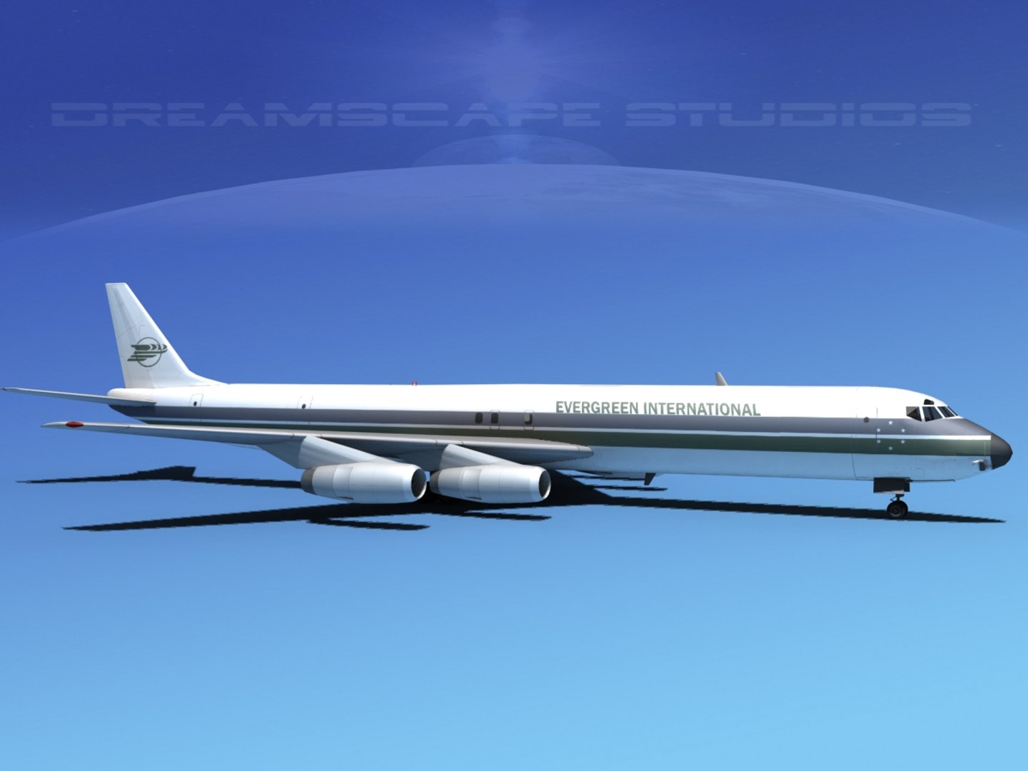 3d Douglas Dc-8