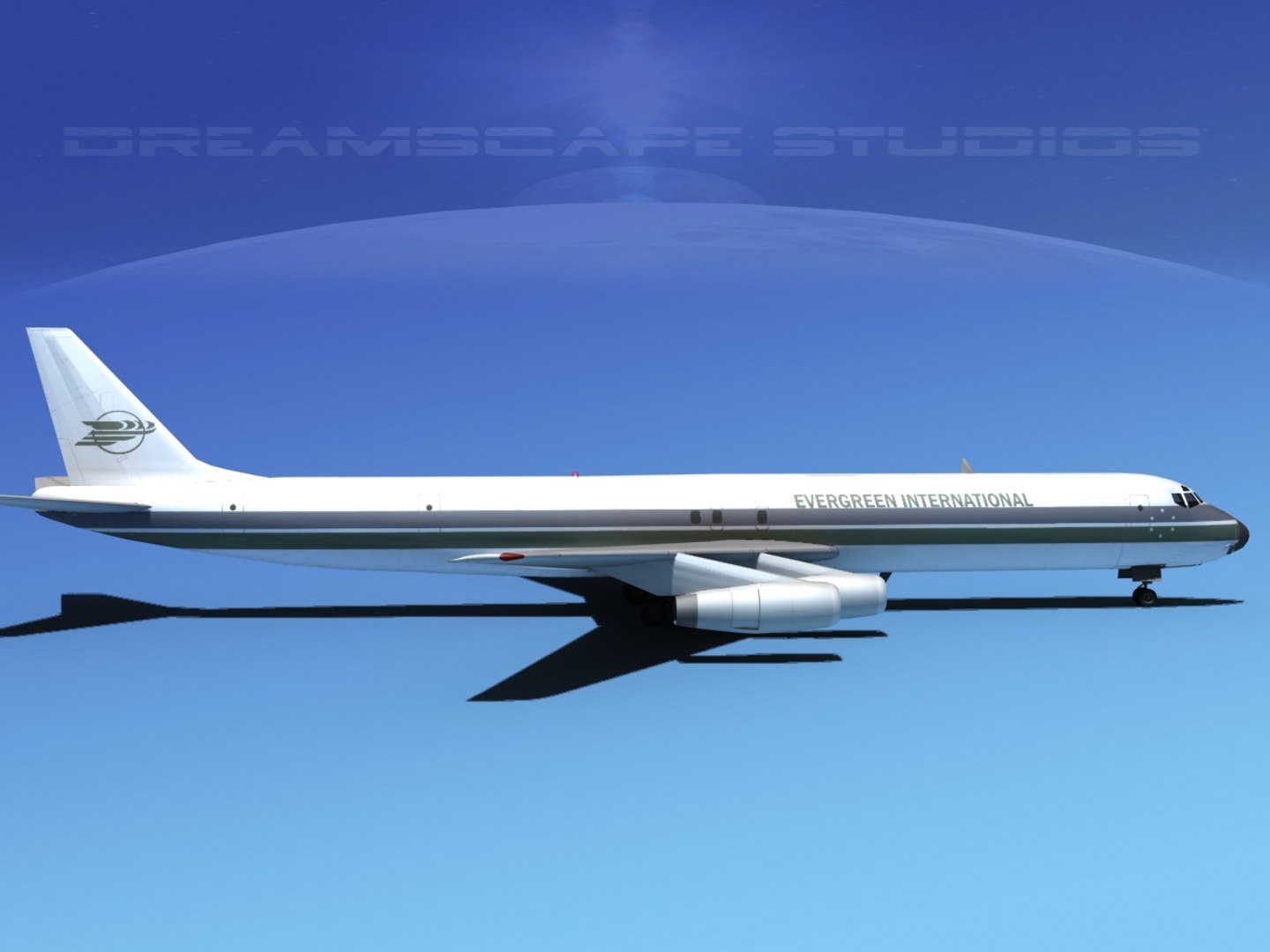 3d Douglas Dc-8