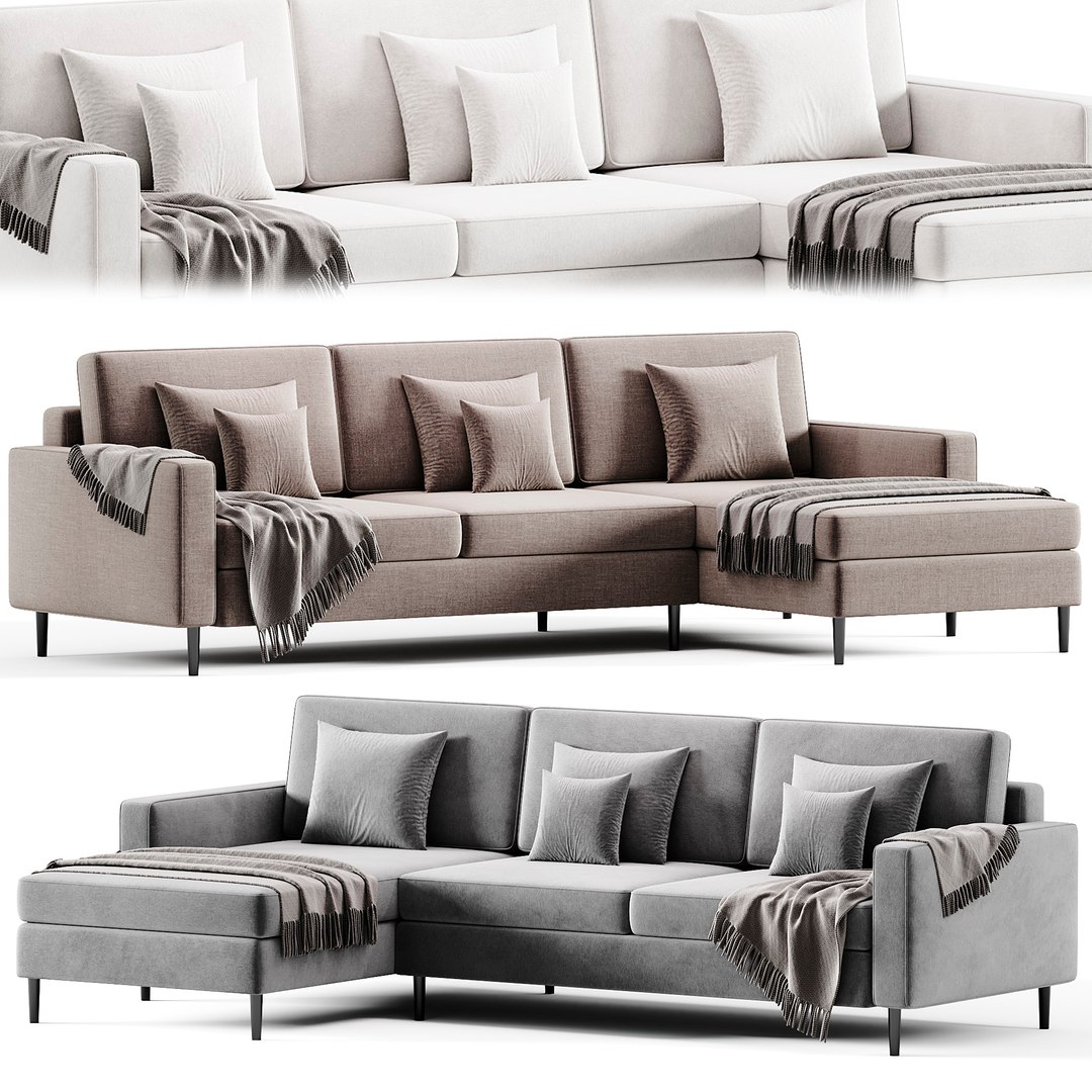 3D Disent 2 Corner Sofa Model - TurboSquid 2163082