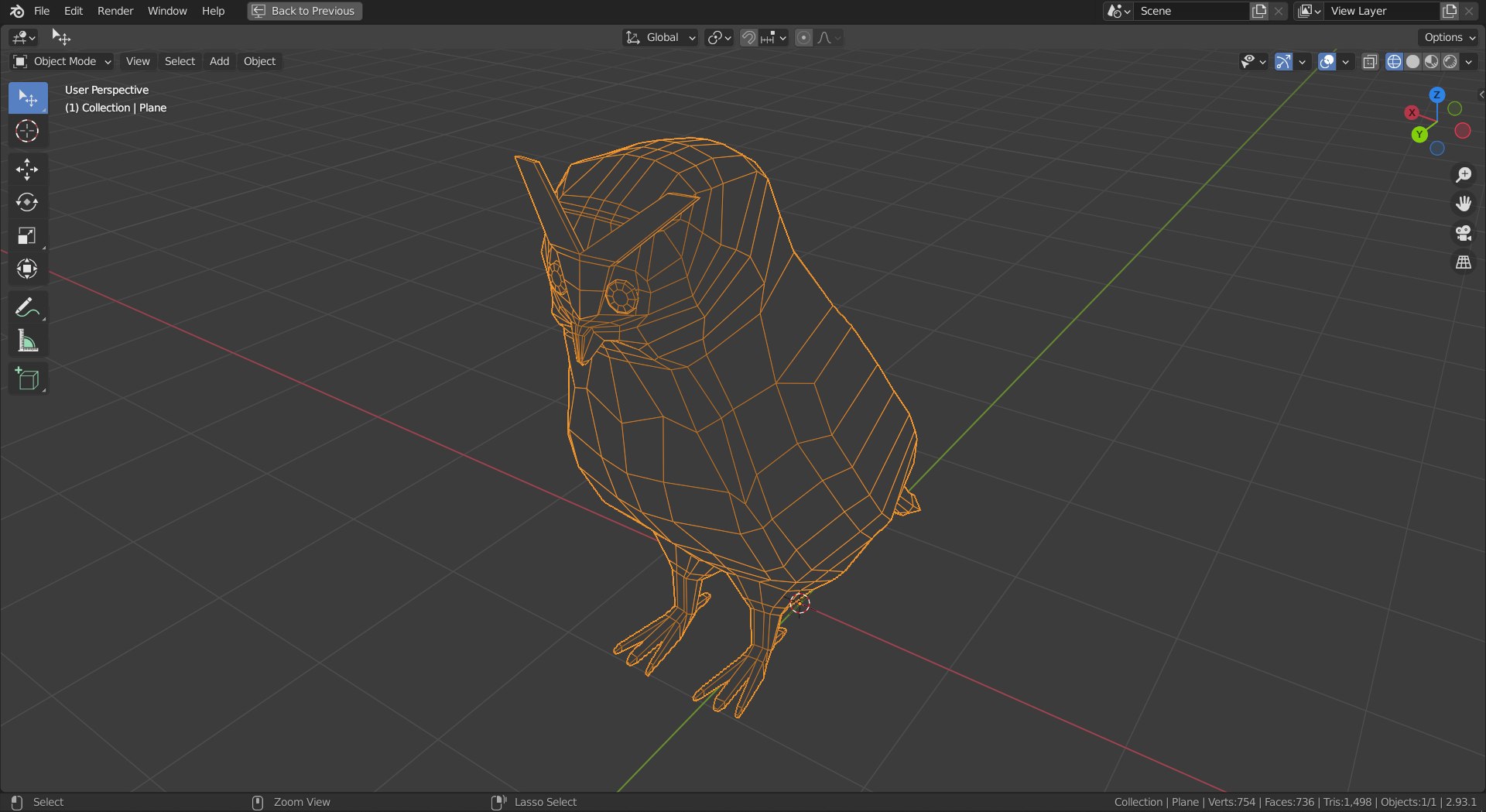Cartoon Owl 3D Model - TurboSquid 1759505