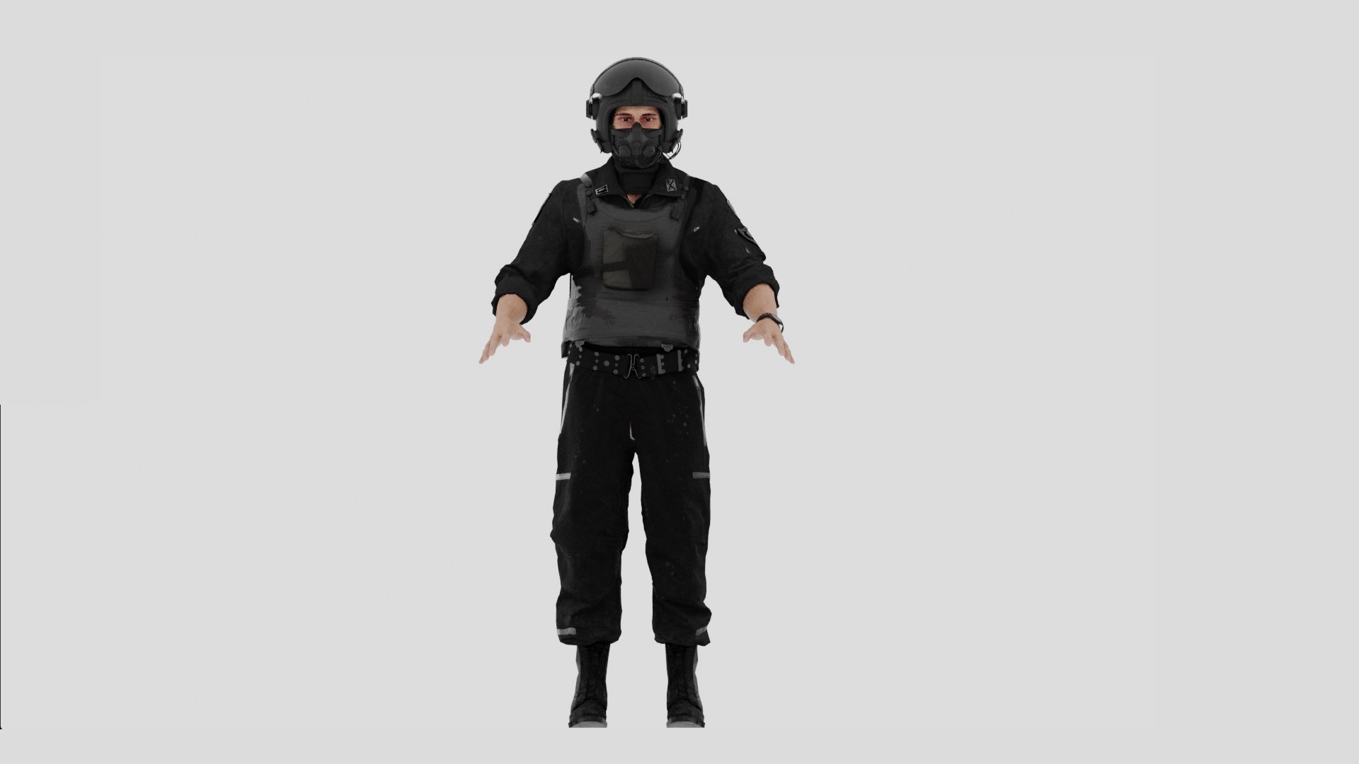 Pilot Base Model With Full Rig And Recolorable Removable Parts 3D Model ...