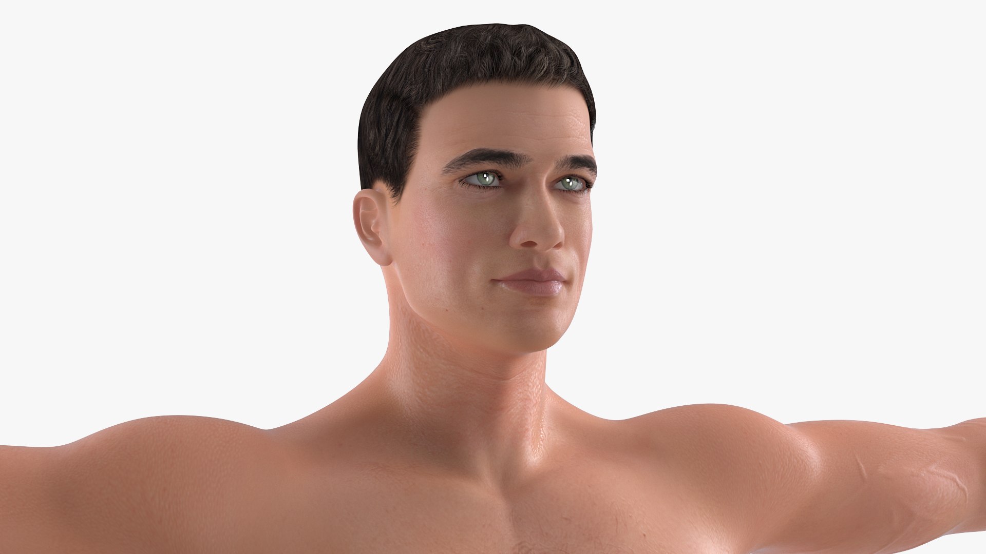 3D fit athletic man t-pose - TurboSquid 1518225