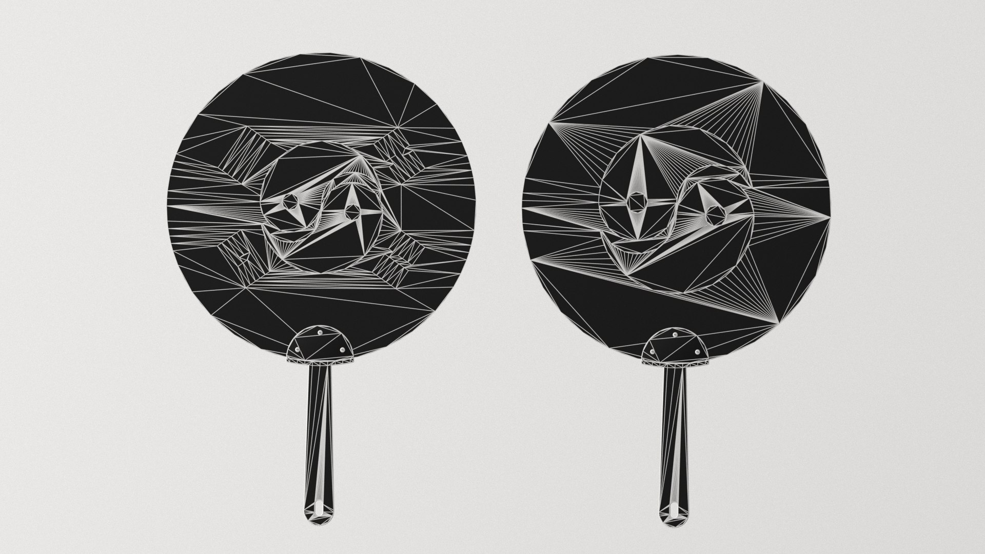 Korean Hand Fan 3D Model - TurboSquid 1863821