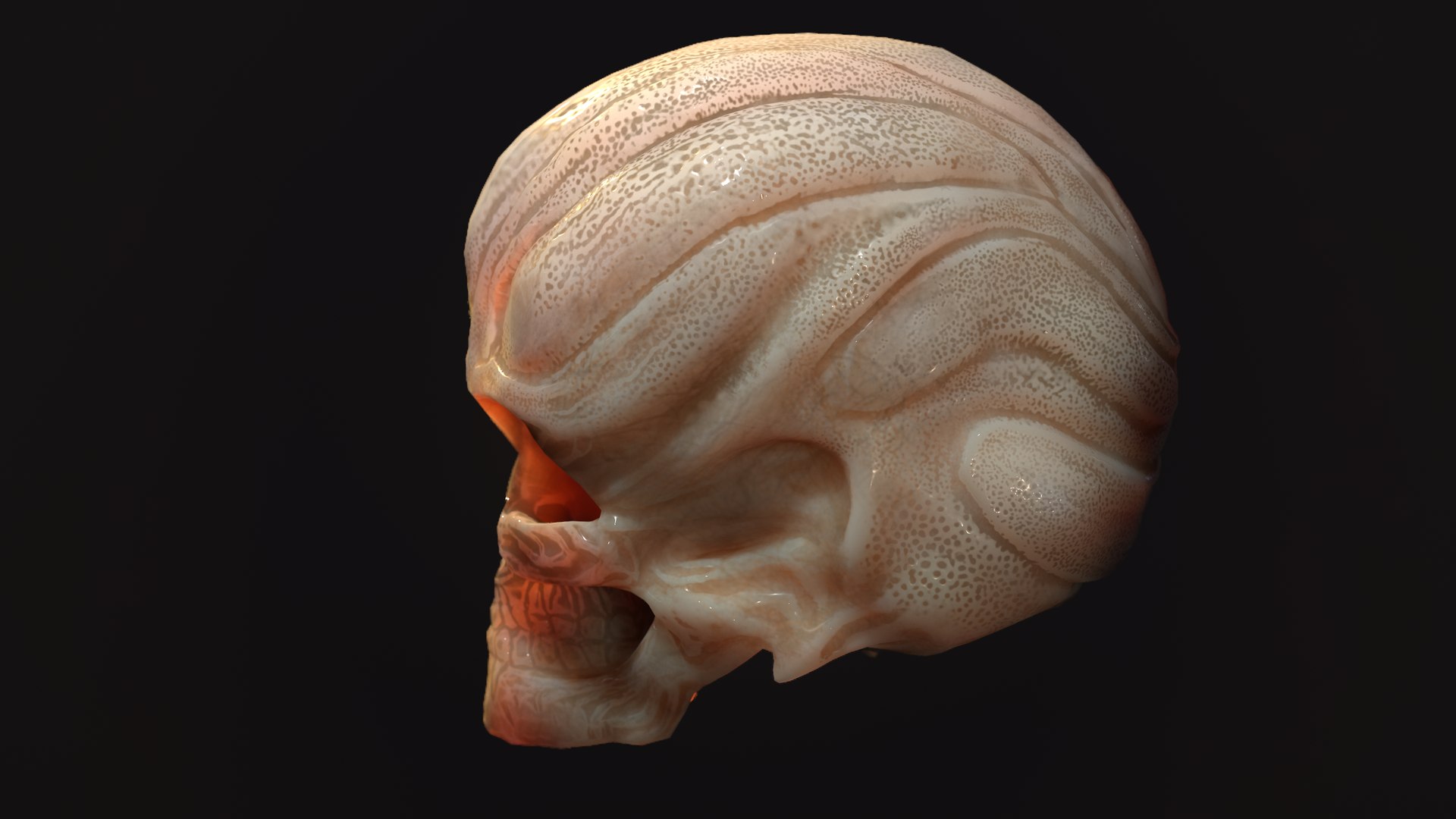 3D Alien Skull - TurboSquid 1836307