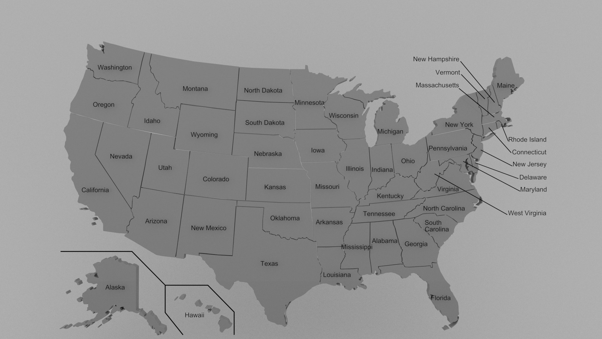 3D States Election Model - TurboSquid 1153571