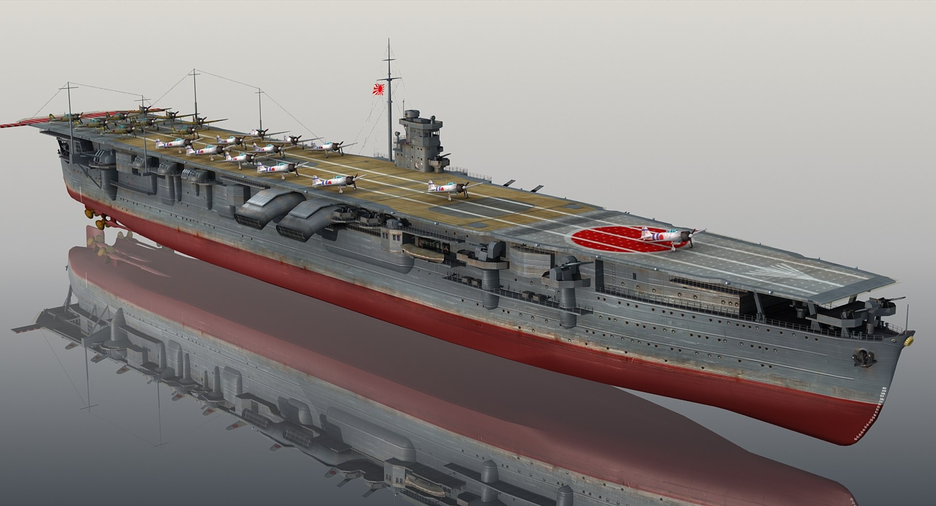 3D Japanese Aircraft Carrier Hiryu Model - TurboSquid 1305418