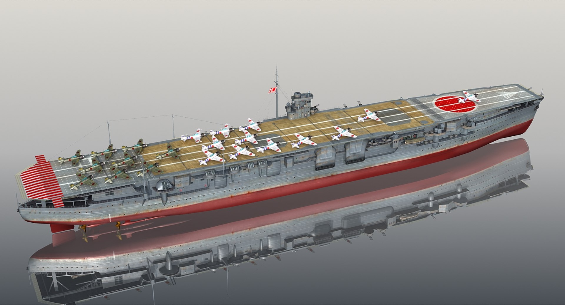 3D Japanese Aircraft Carrier Hiryu Model - TurboSquid 1305418