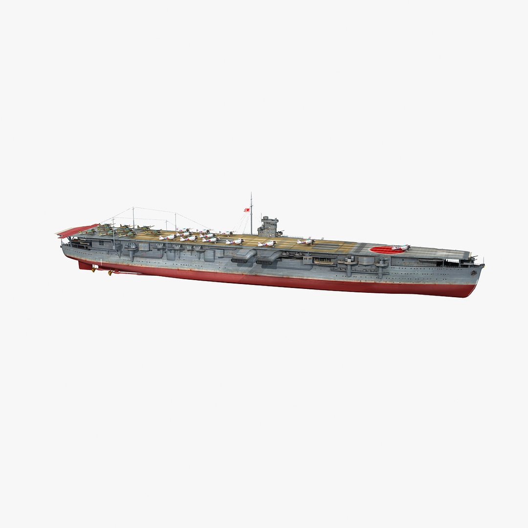 3D Japanese Aircraft Carrier Hiryu Model - TurboSquid 1305418
