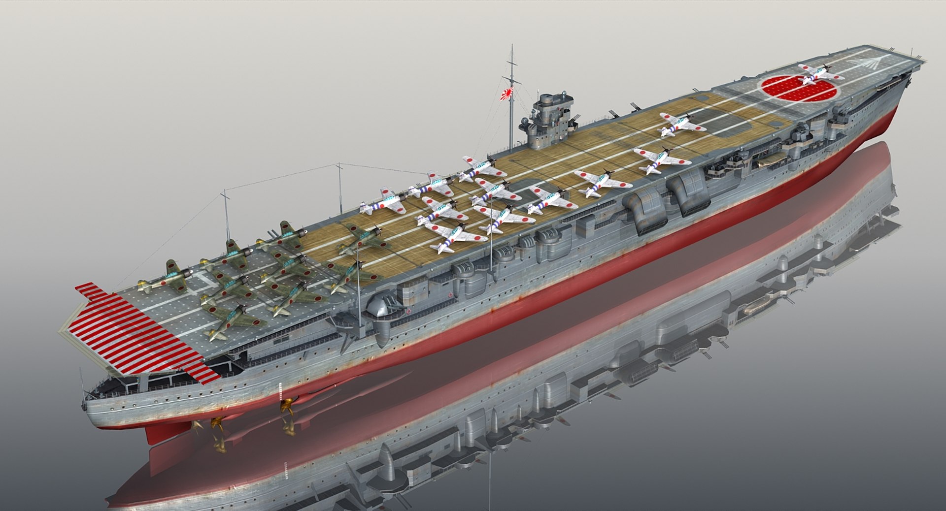 3D Japanese Aircraft Carrier Hiryu Model - TurboSquid 1305418
