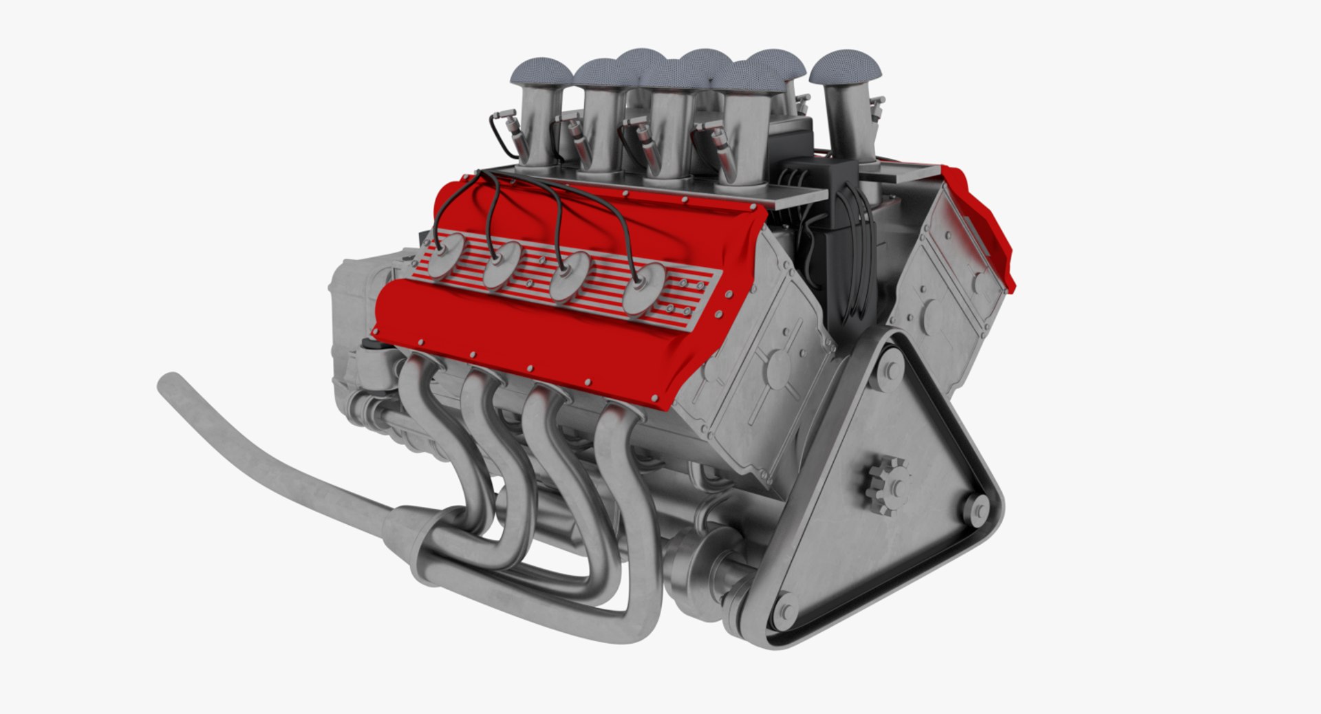 3D V8 Engine - TurboSquid 1286528