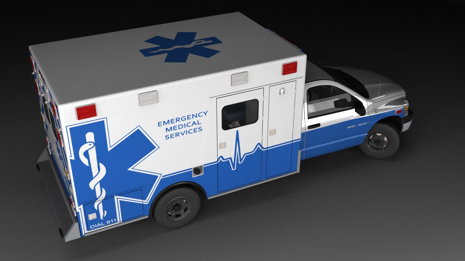 3D 2006 Dodge Ram Ambulance Model - TurboSquid 1784310