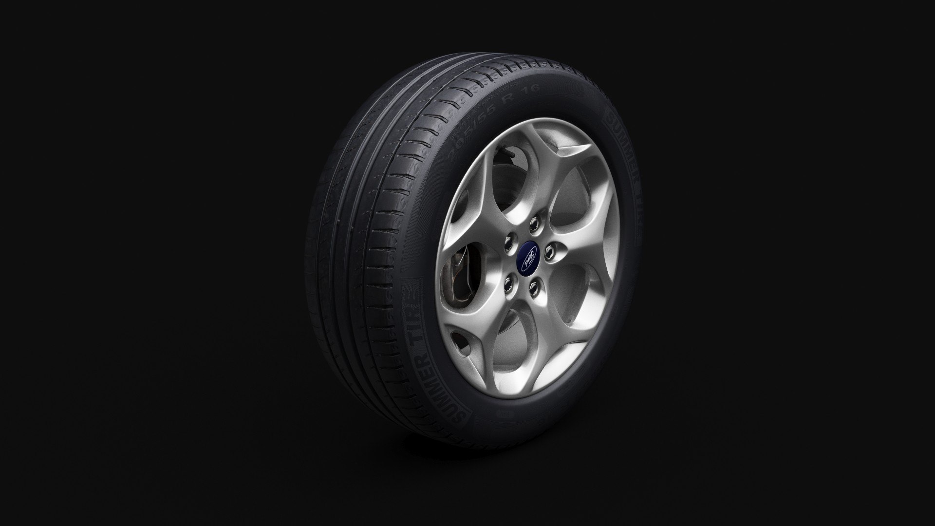 Ford Focus 16 Inch Rim 3D Model - TurboSquid 2053202