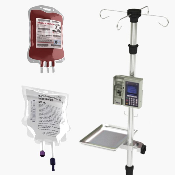 Realistic iv bag blood 3D model - TurboSquid 1328602