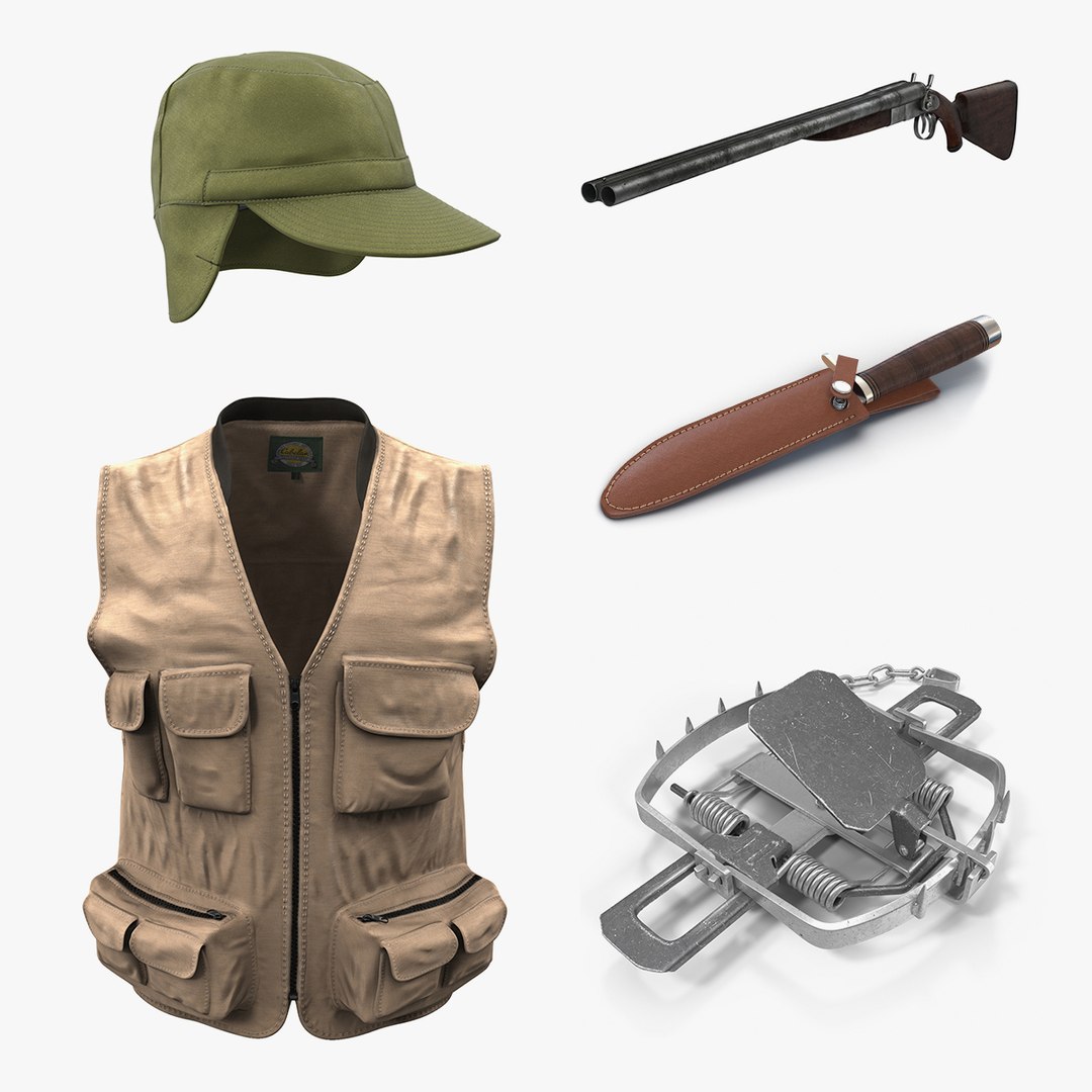 Hunting equipment 3D model - TurboSquid 1387455