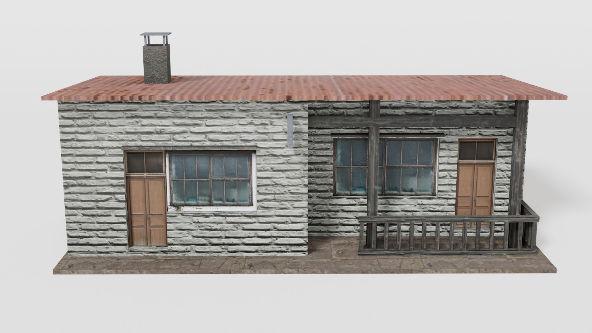 Small Rural Train Stop 3D - TurboSquid 2092483