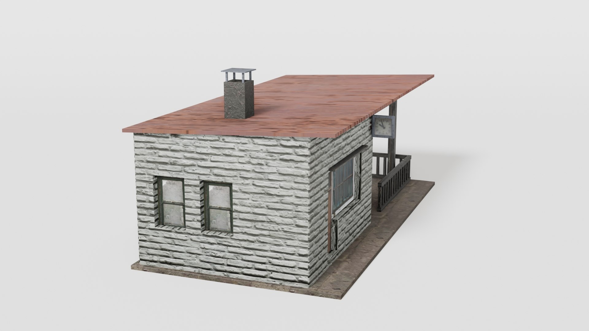 Small Rural Train Stop 3D - TurboSquid 2092483