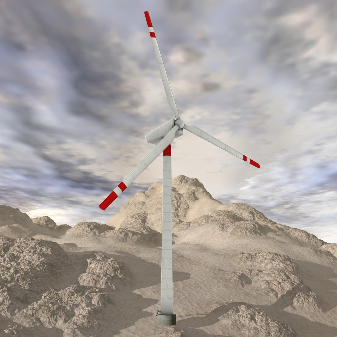 Ready Wind Generator 3d Model