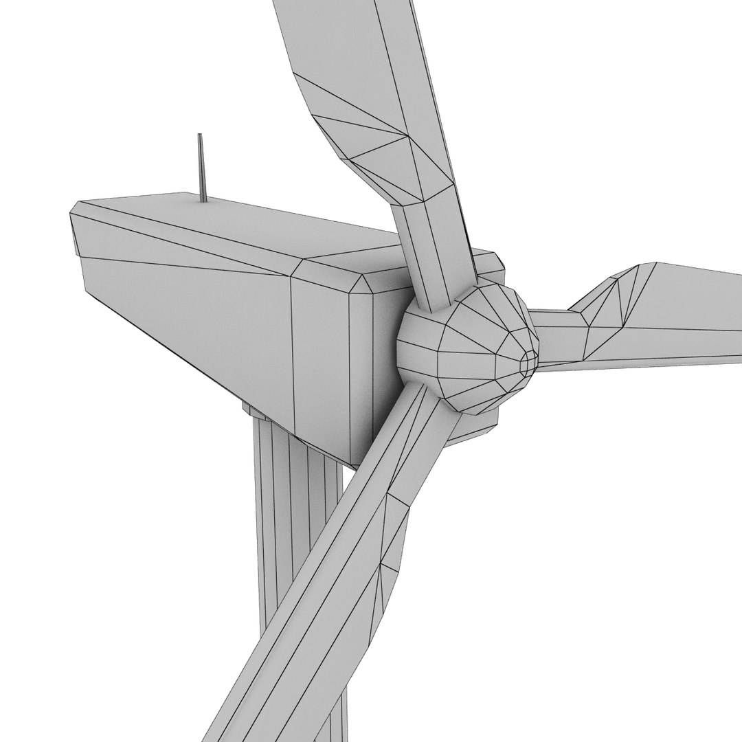 Ready Wind Generator 3d Model