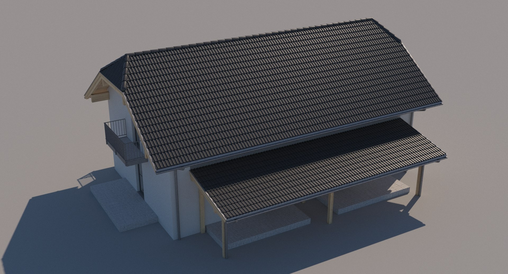 House Roof 3D Model - TurboSquid 1382930