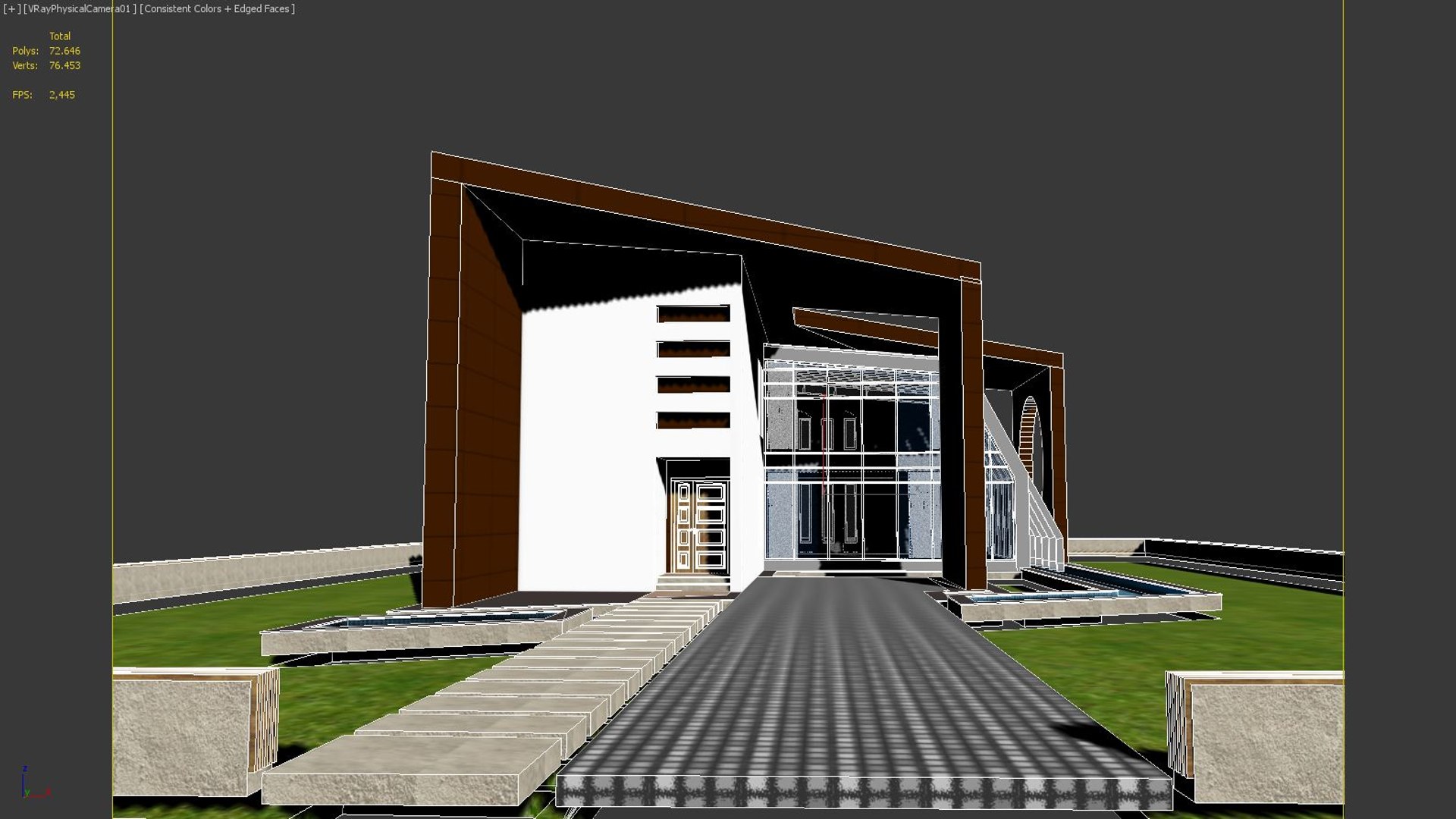 3D Scene House Design Building Walls - TurboSquid 1364763