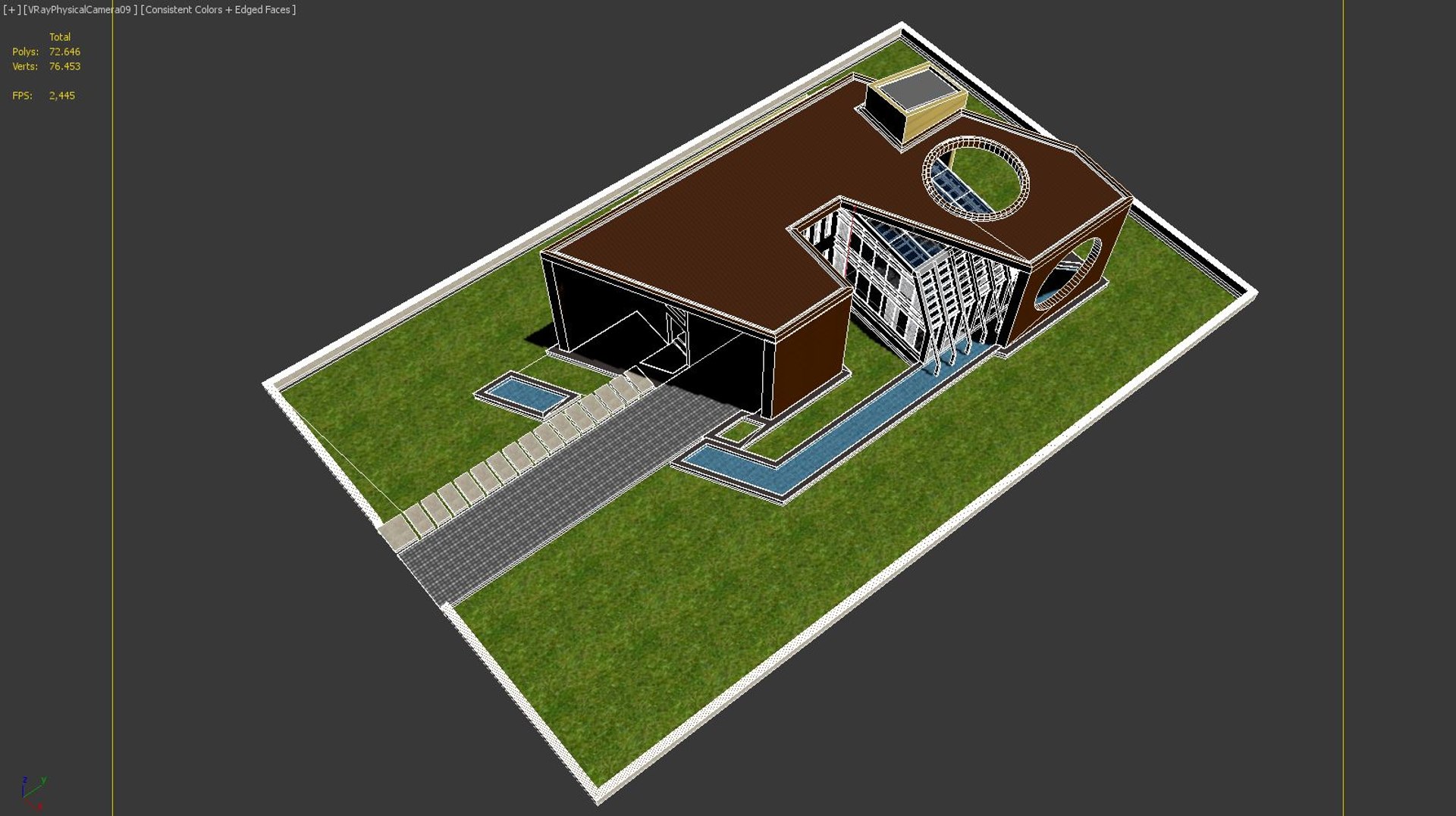 3D Scene House Design Building Walls - TurboSquid 1364763
