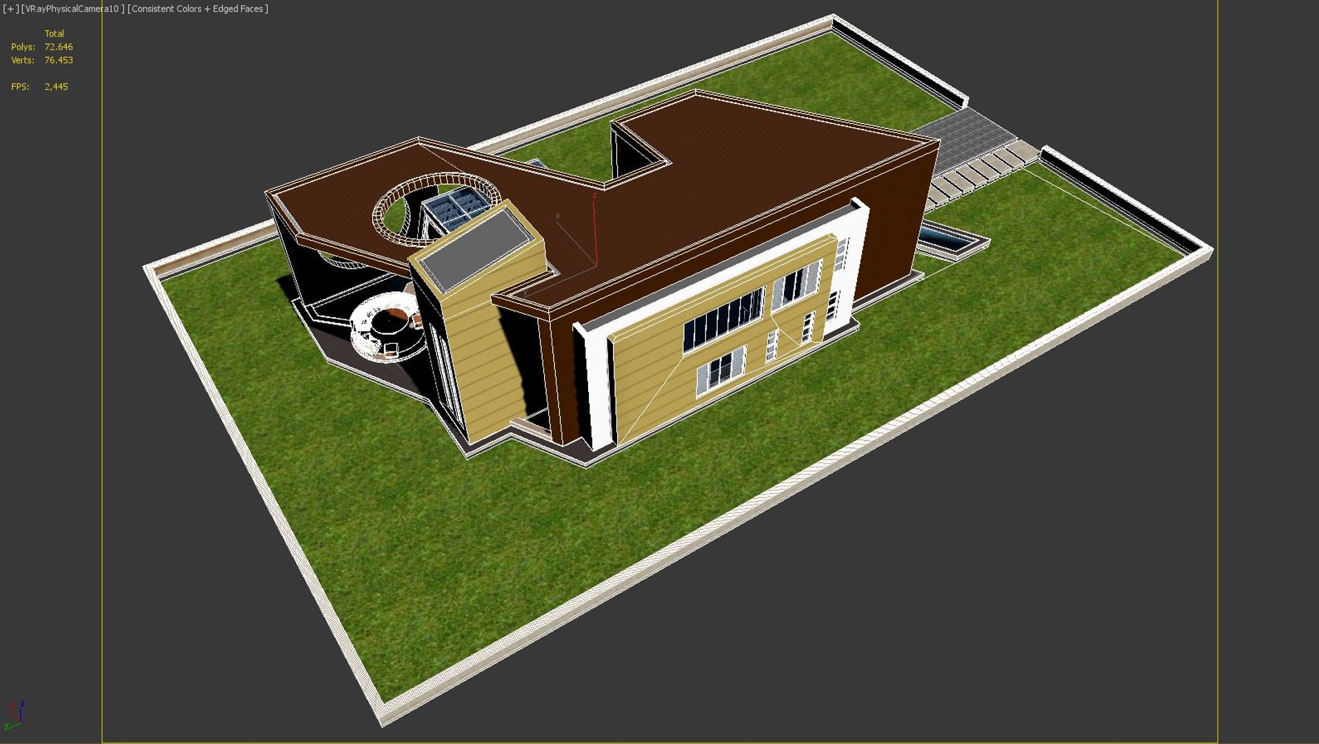 3D Scene House Design Building Walls - TurboSquid 1364763
