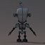 3d model punk robot rig