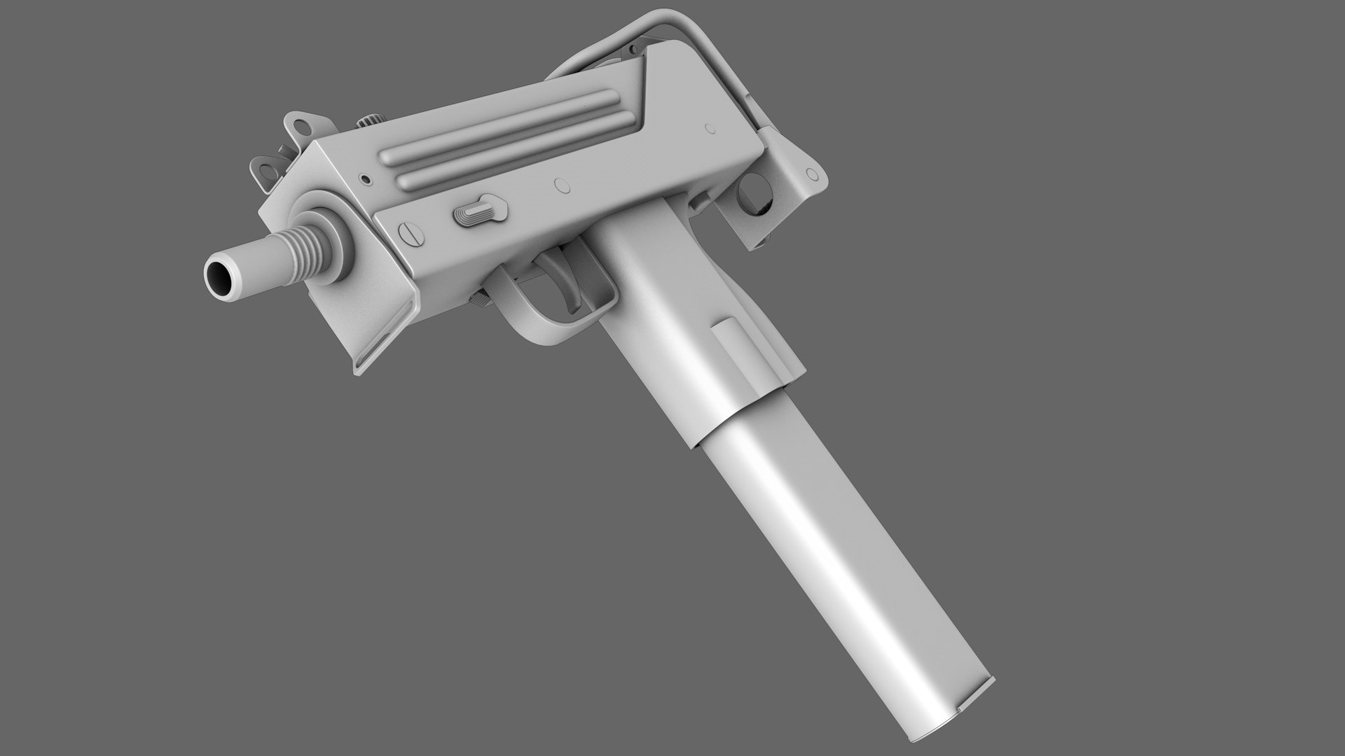 Ingram Mac 10 SMG Gun 9mm 3D model - TurboSquid 2054038