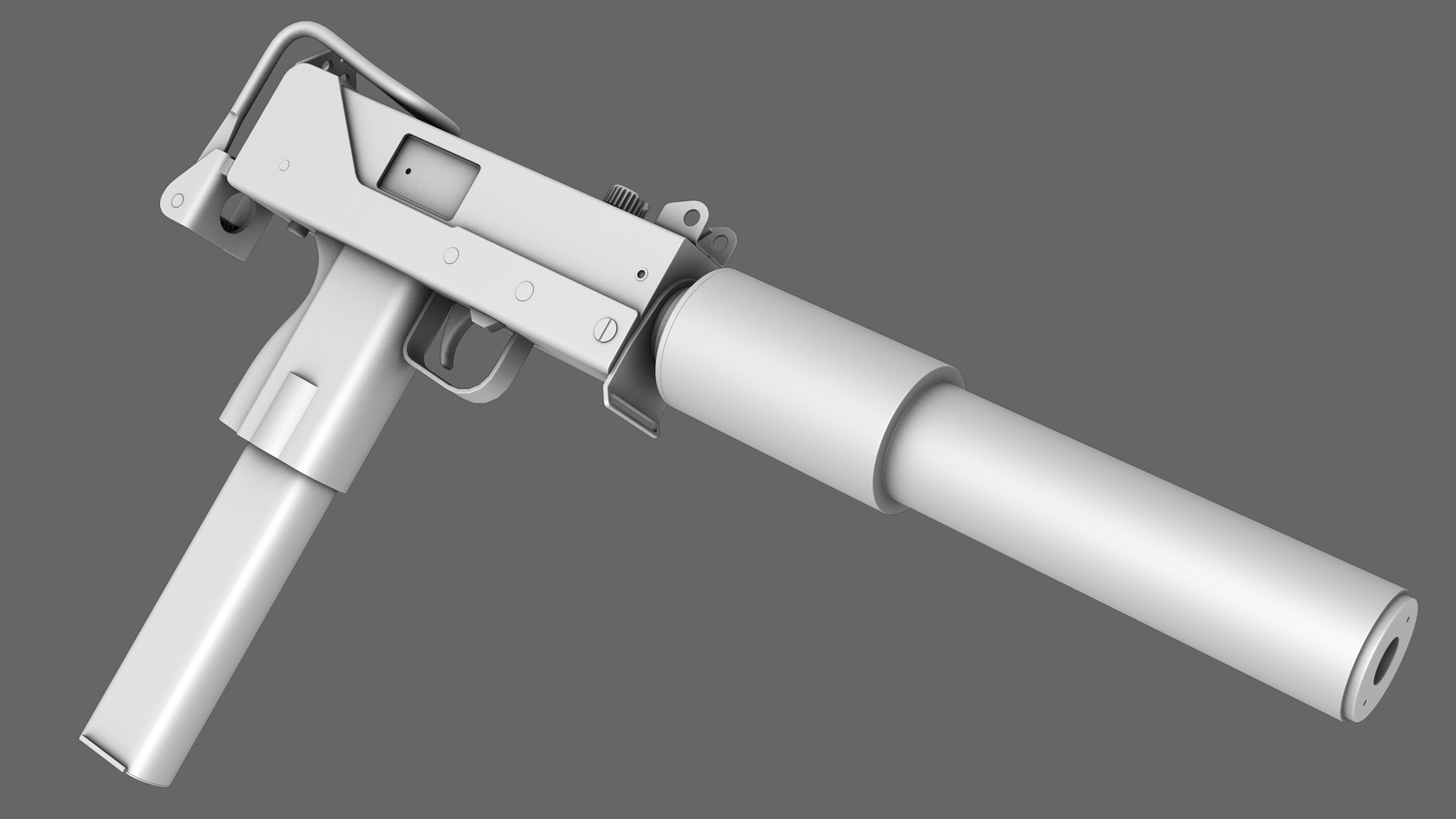 Ingram Mac 10 SMG Gun 9mm 3D model - TurboSquid 2054038